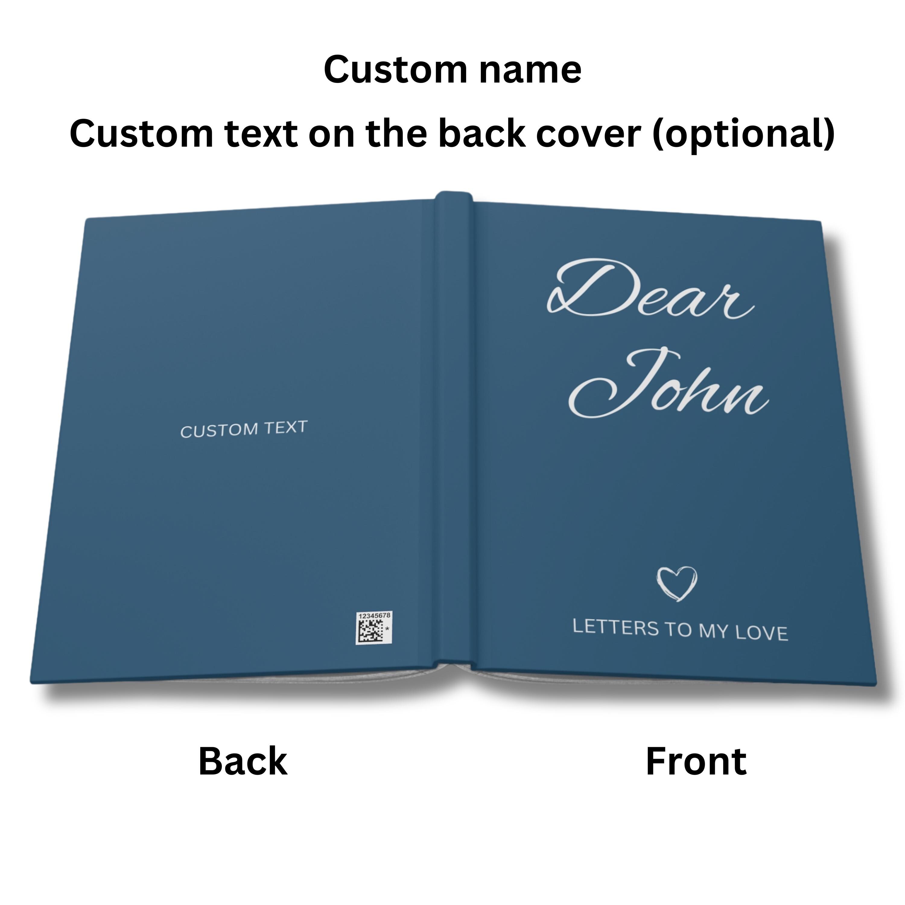 Personalized Couple Journal – Letters to My Love – Keepsake Notebook ...