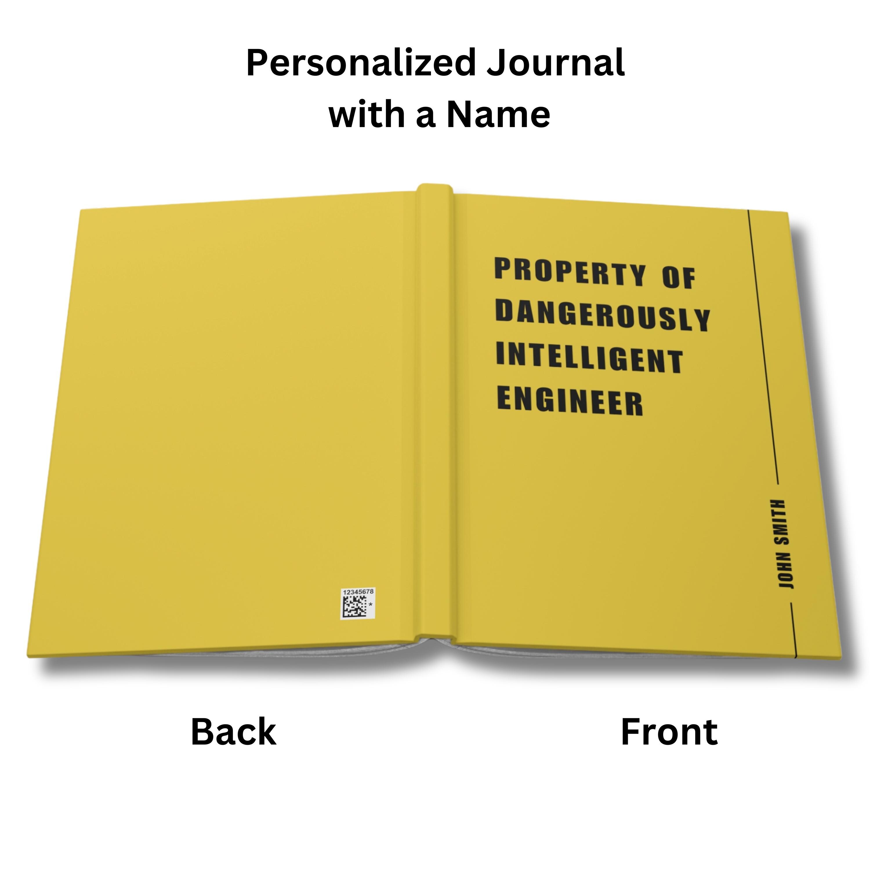 Engineer Journal, Personalized Engineer Notebook, Custom Engineer Gift ...
