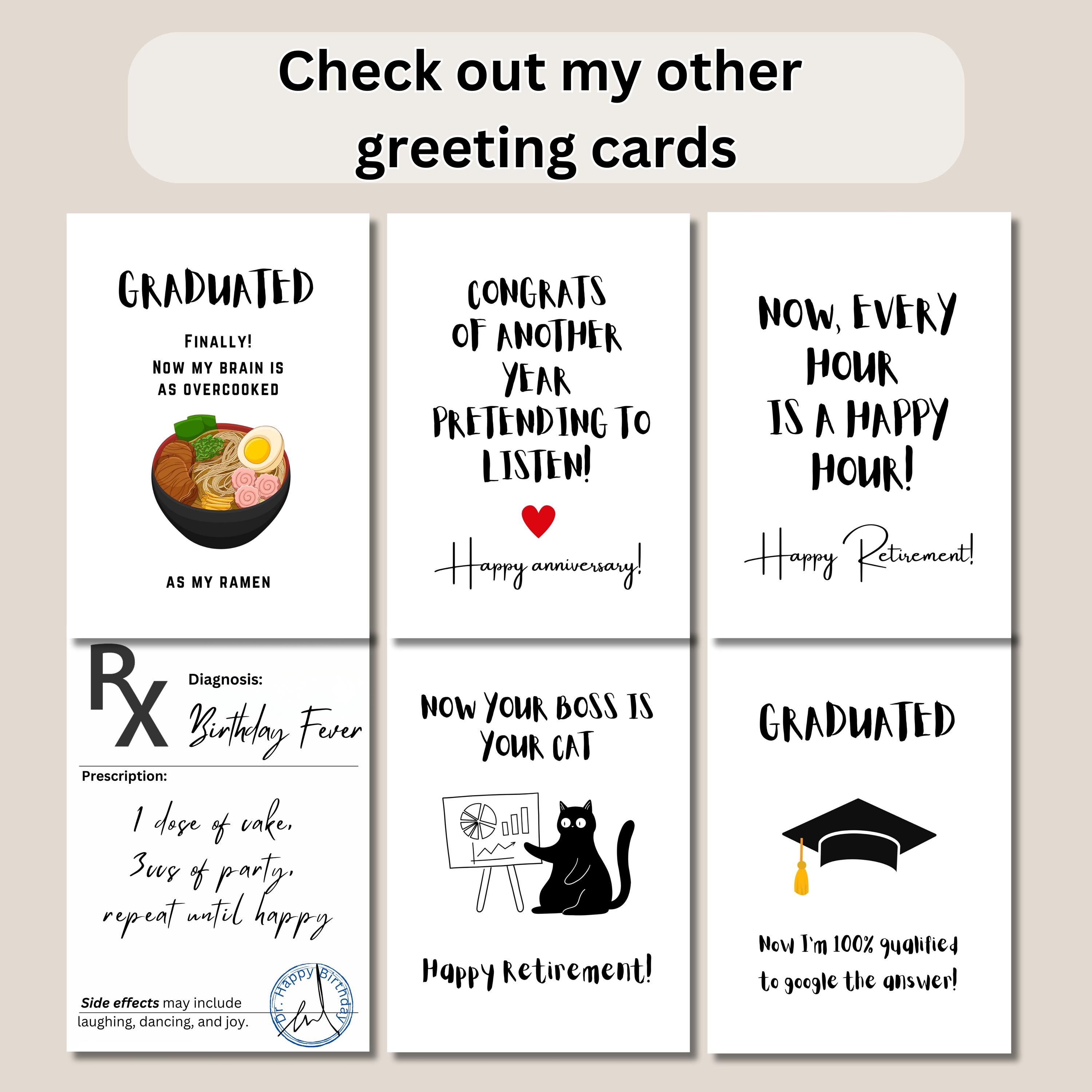 Funny Science Birthday Card Printable Lab Humor for Biologists, Nerds ...