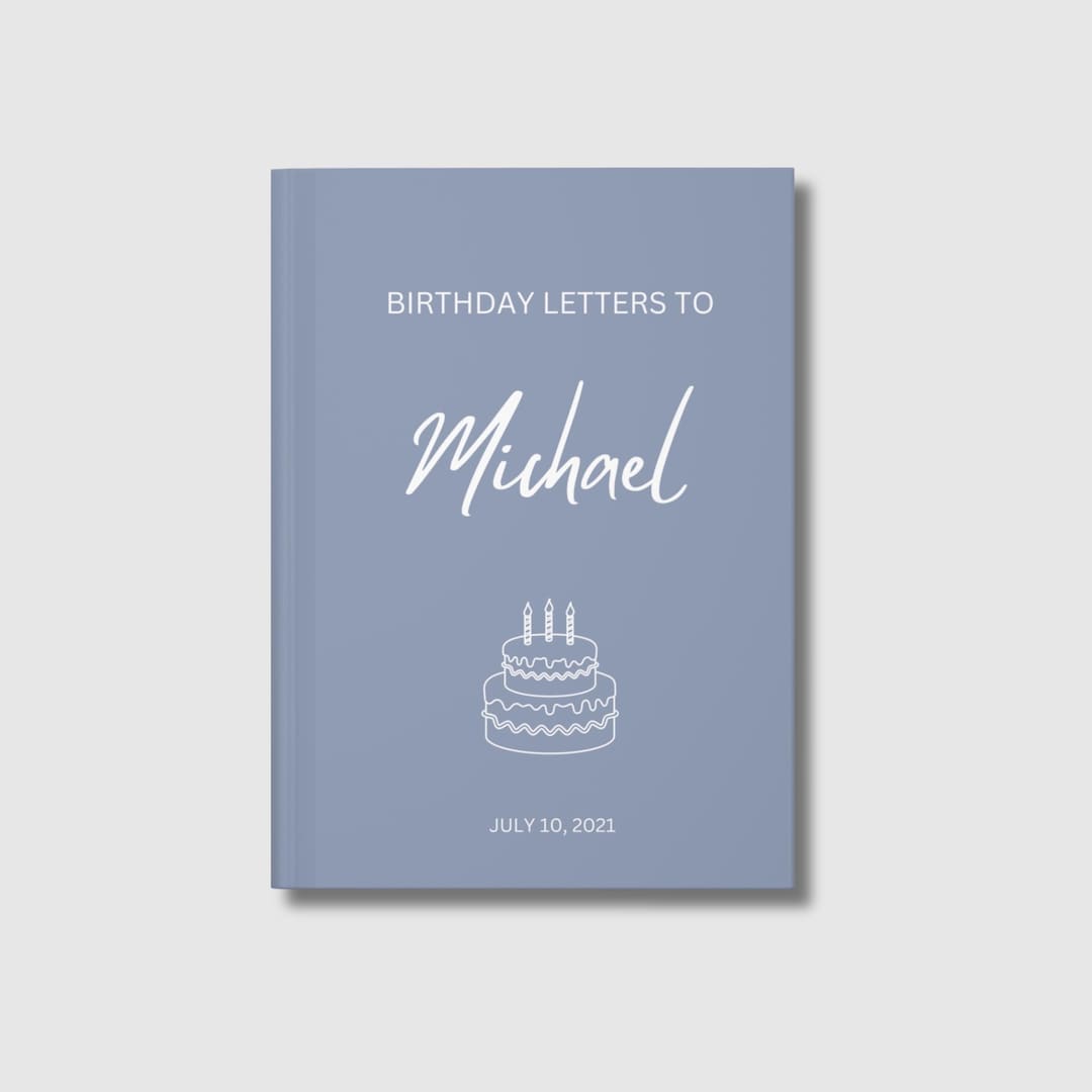 Personalized Birthday Notebook, Custom Journal, Birthday Keepsake ...