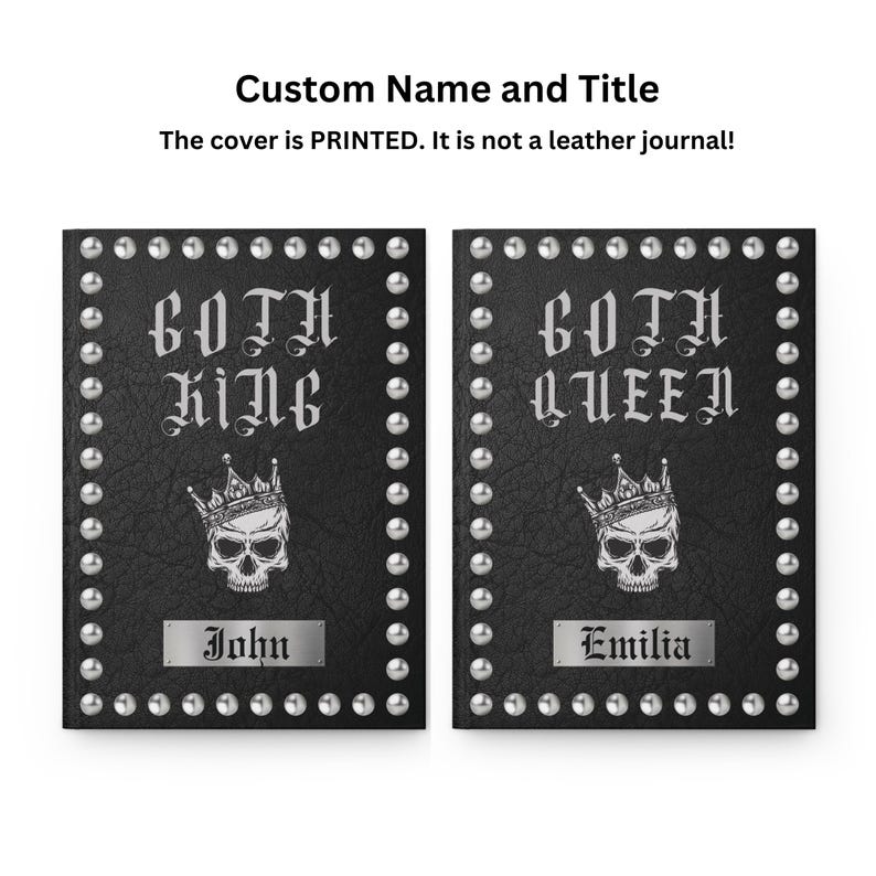 Personalized Gothic Journal, Custom Gothic Notebook, Custom Book With ...