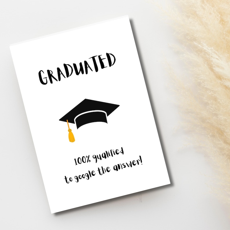 Printable Graduation Card, Funny Card, Achievement Card, Happy ...