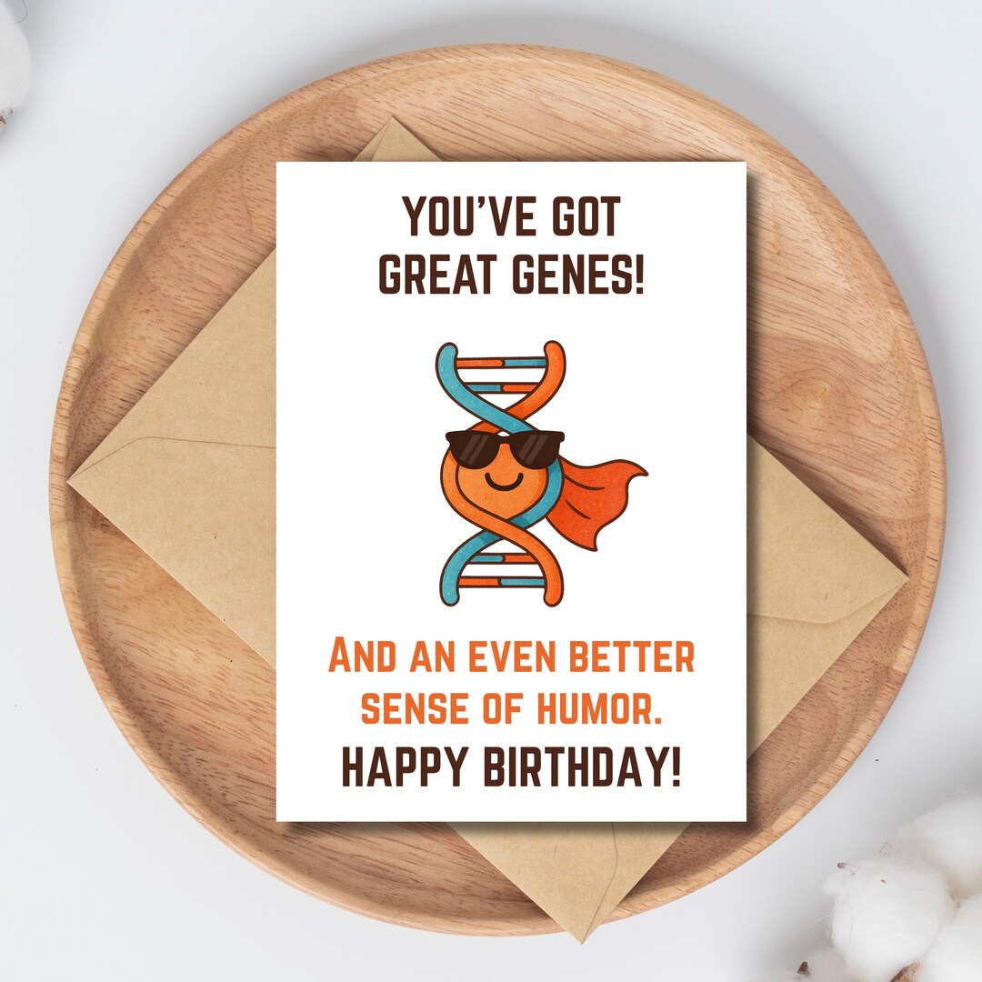 Funny Science Birthday Card Printable Lab Humor for Biologists, Nerds ...