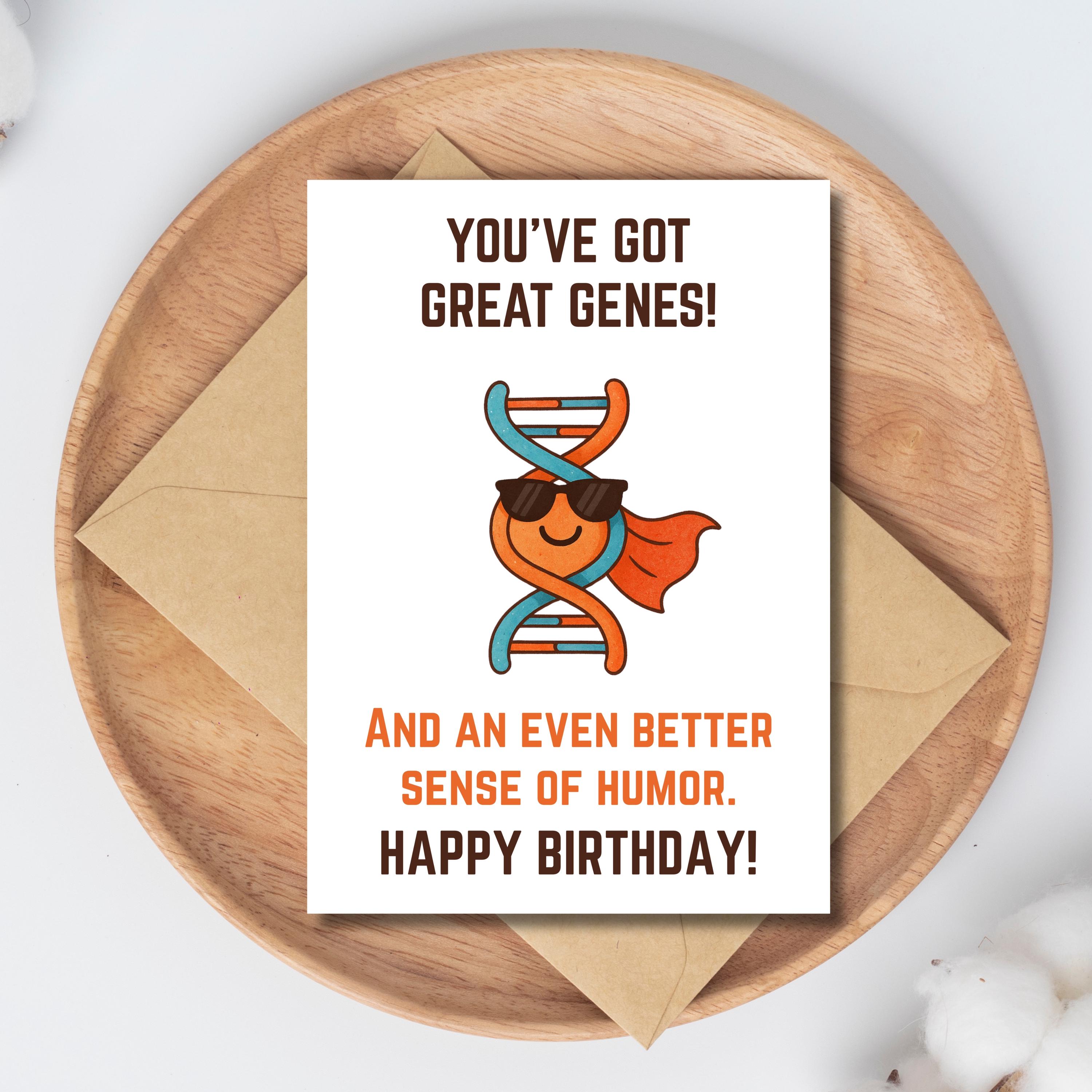 Funny Science Birthday Card Printable Lab Humor for Biologists, Nerds ...