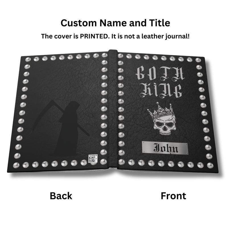 Personalized Gothic Journal, Custom Gothic Notebook, Custom Book With ...
