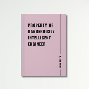 Engineer Journal, Personalized Engineer Notebook, Custom Engineer Gift, Engineer Graduation Gift ...