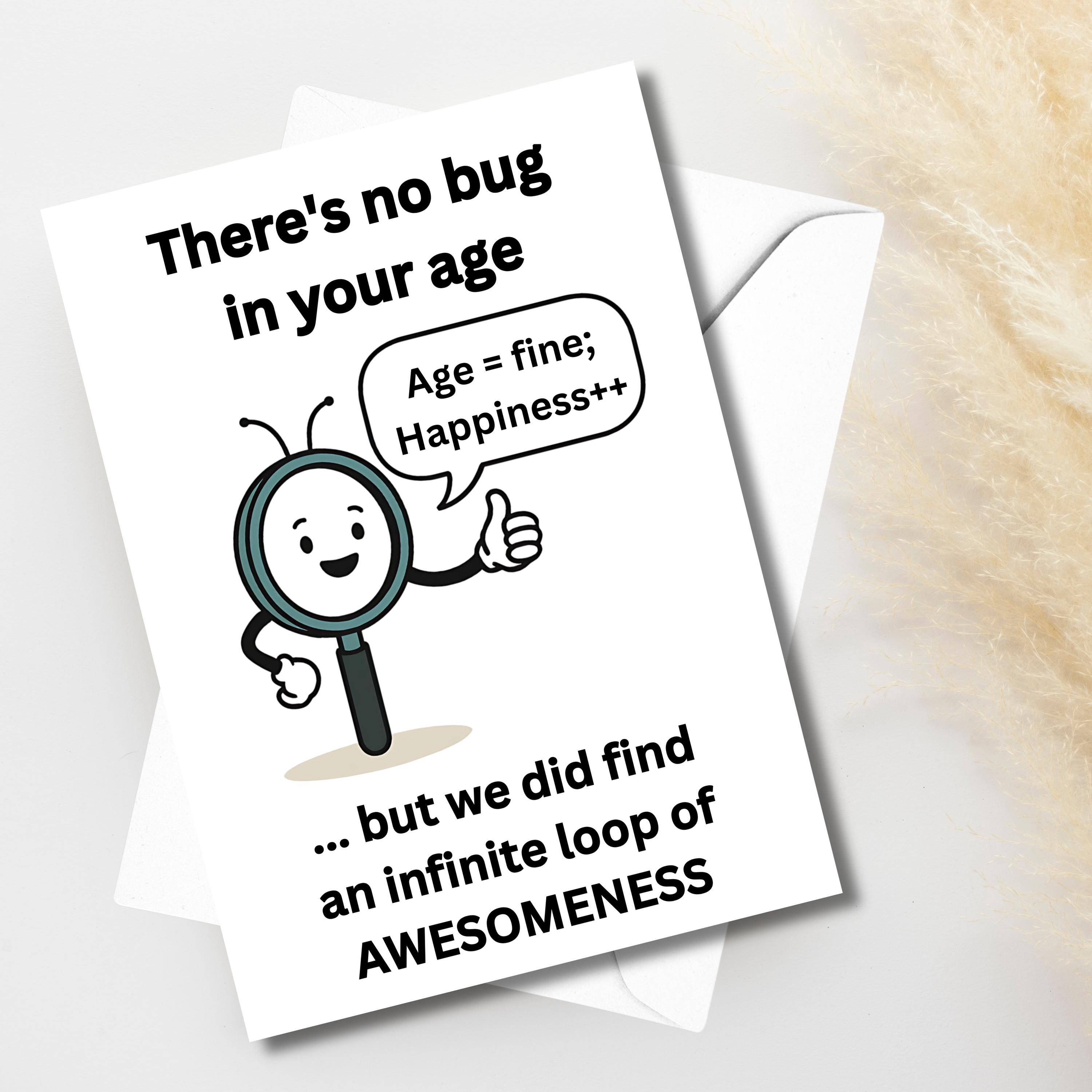 Programmer Birthday Card Printable Funny Coding Gift for Developers ...
