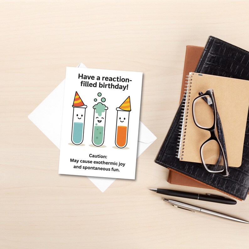 Funny Chemistry Birthday Card: Science Humor (instant Download) - Etsy
