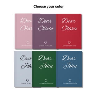 Personalized Couple Journal – Letters to My Love – Keepsake Notebook ...