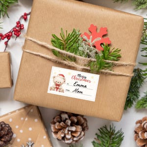 20 Christmas Printable Present Labels, Gift Tags - Etsy