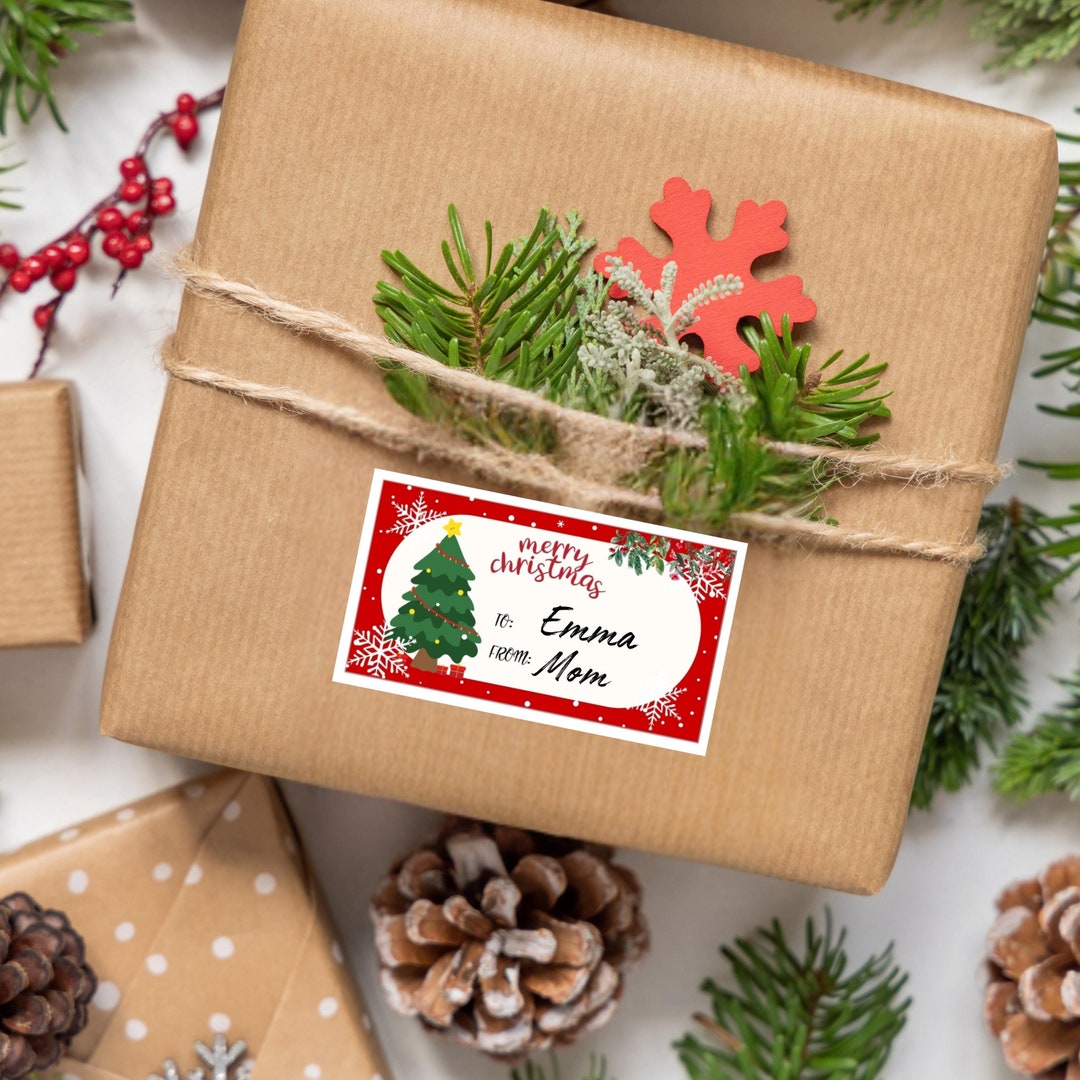 10 Christmas Printable Labels for Presents, Christmas Gift Tags ...