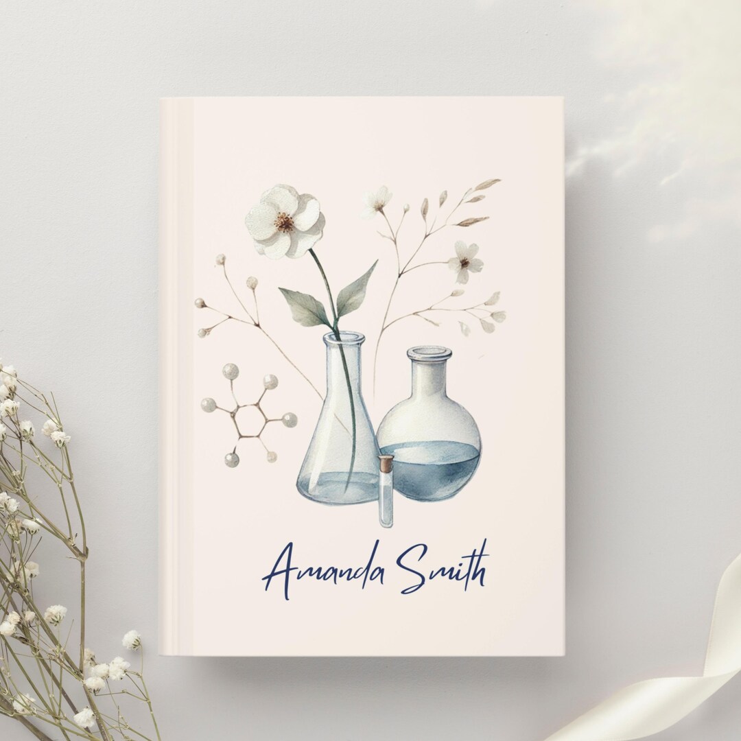 Science Teacher Gift, Personalized Journal, Chemistry Notebook, Science ...