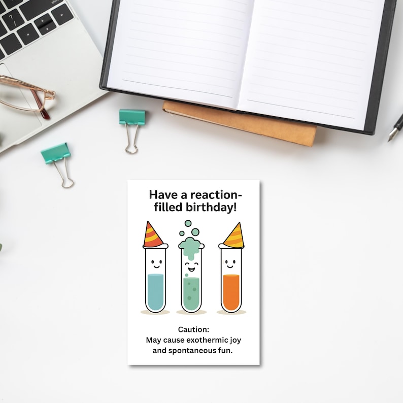 Funny Chemistry Birthday Card: Science Humor (instant Download) - Etsy