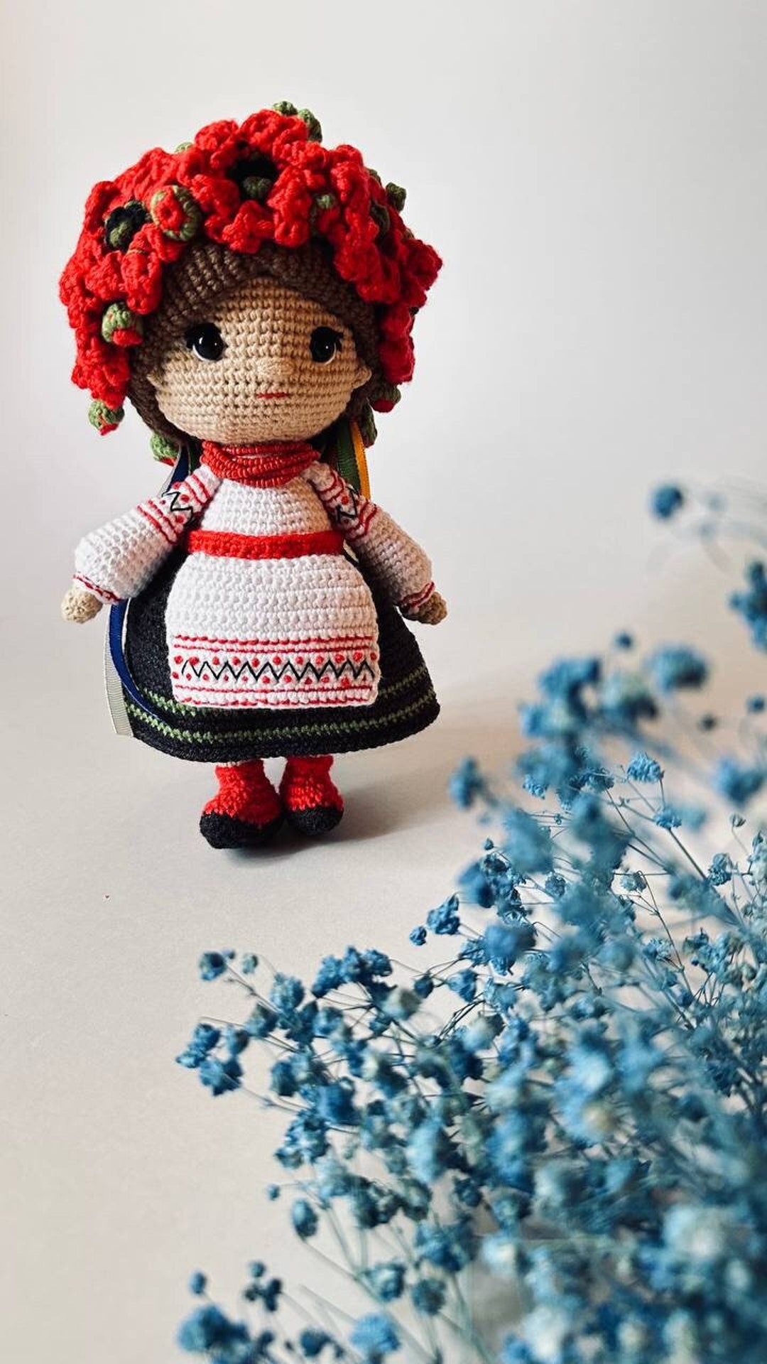 Ukrainian Crochet Doll, Crochet Doll, Rag Doll for a Baby, a Good Gift ...