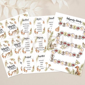 Activity Babyparty Spiel Tabu Pantomime Zeichnen - Etsy.de
