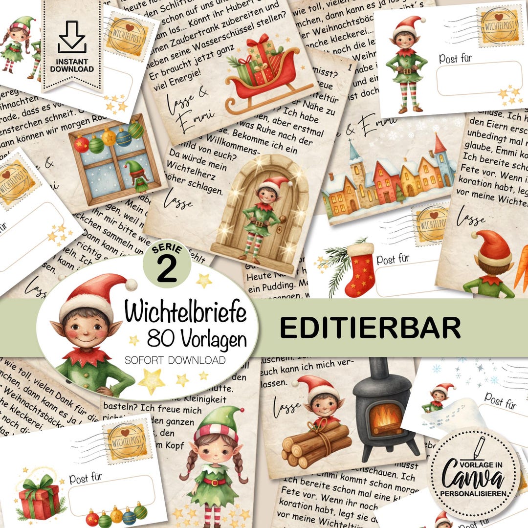 Secret Santa Letters With 24 Secret Santa Stories to Print - Series 2 ...