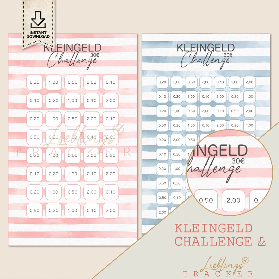 Change Challenge Savings Challenge Insert for A6 Budget - Etsy