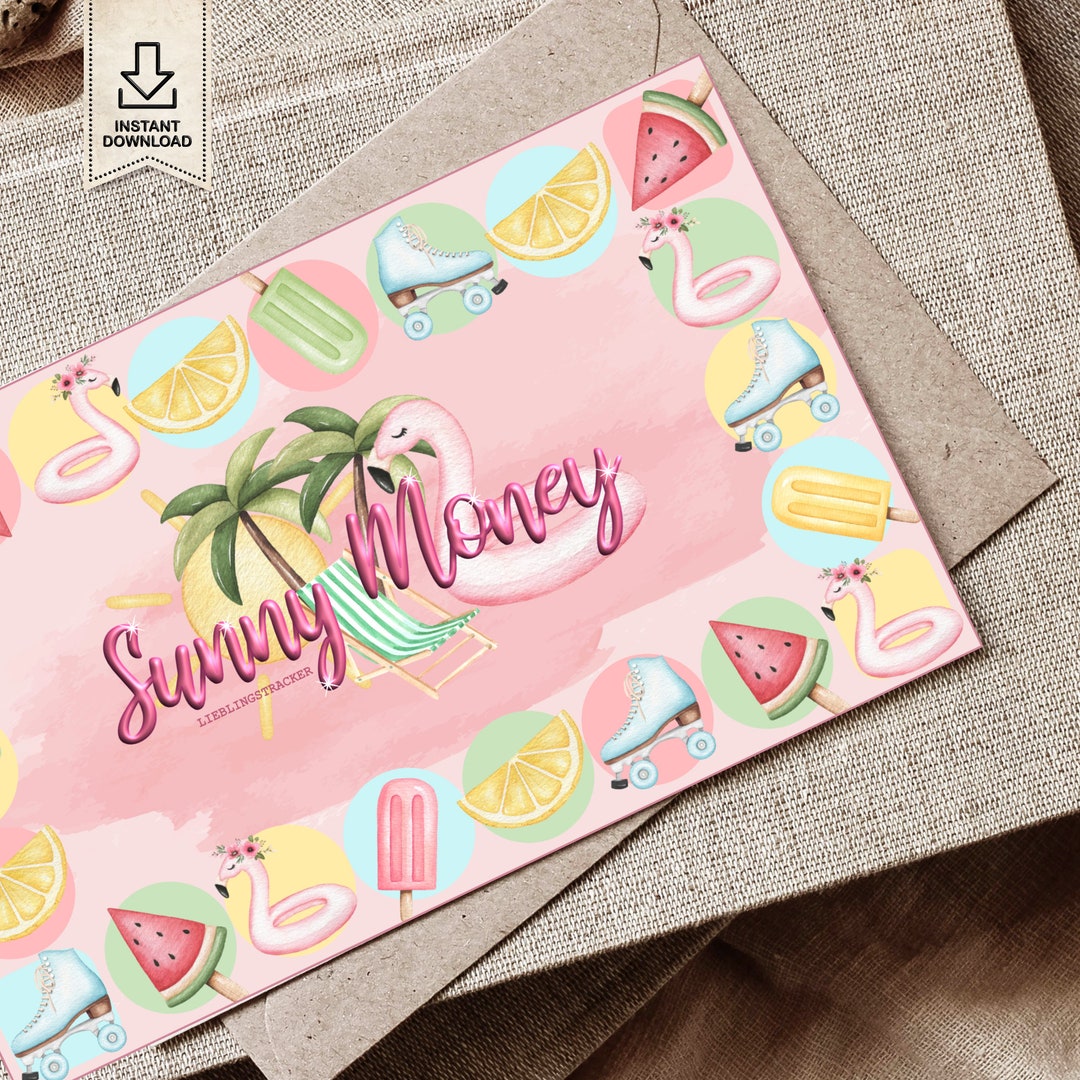 Budget Binder A6 Savings Games Download Sunny Money - Etsy