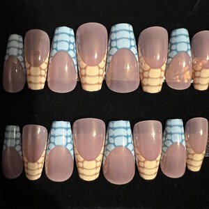 Python Pattern PRESS ON Nails - Etsy