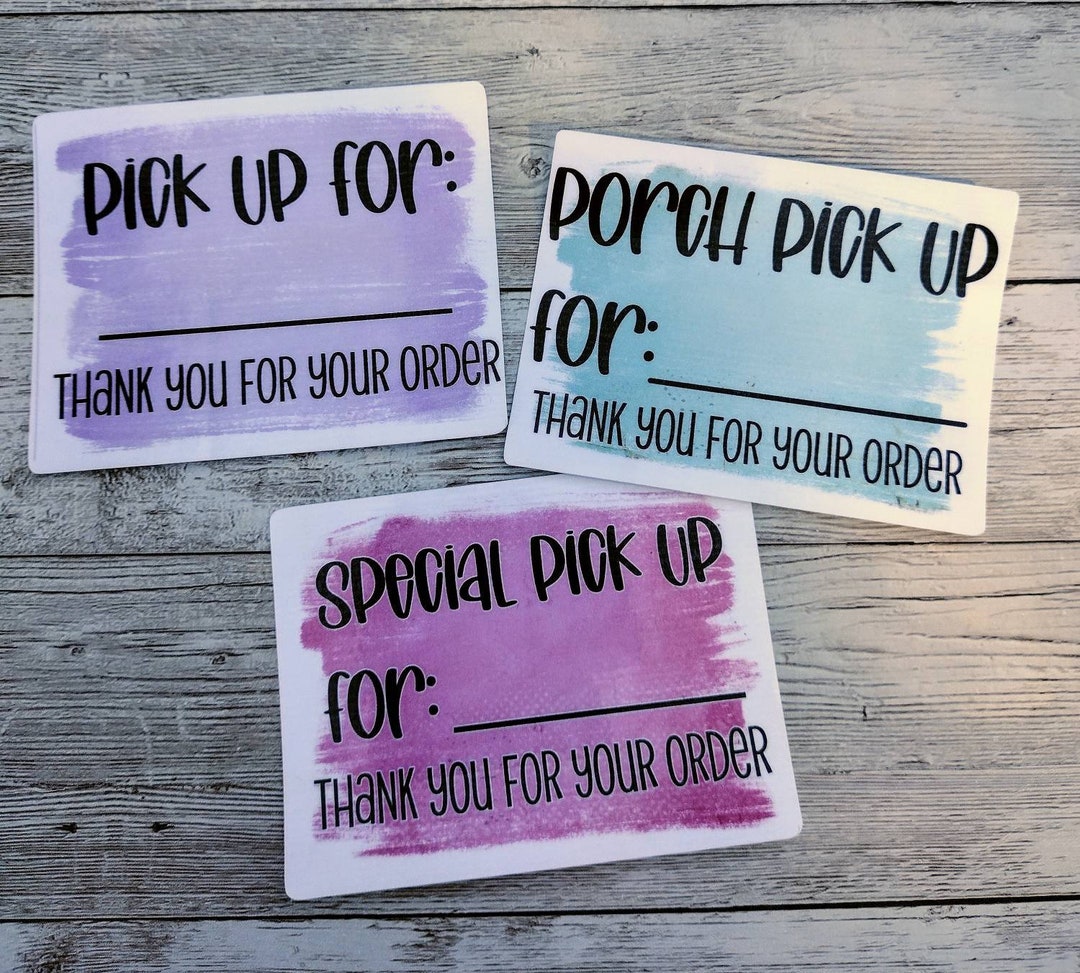 Small Business Pick up Labels - Etsy