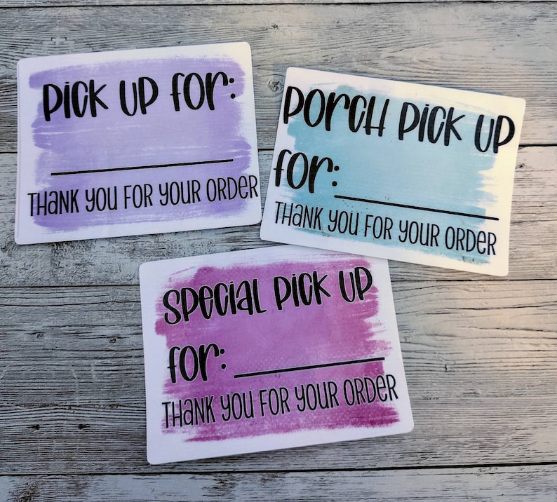 Small Business Pick up Labels - Etsy
