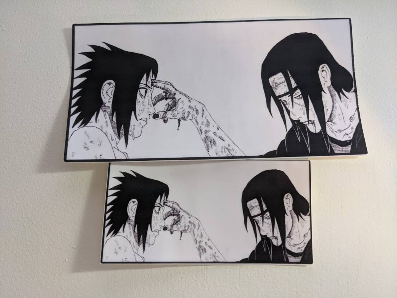 Itachi & Sasuke Manga Panel | Etsy Ireland