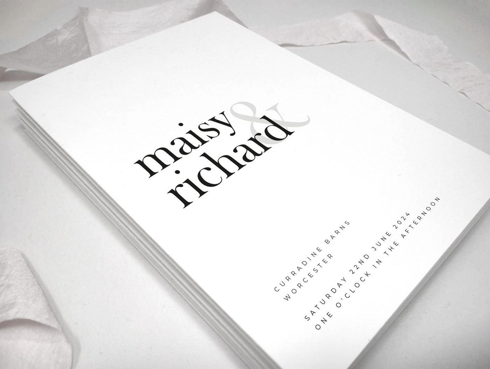 Modern Wedding Order of Service Order of Service Wedding Order of ...