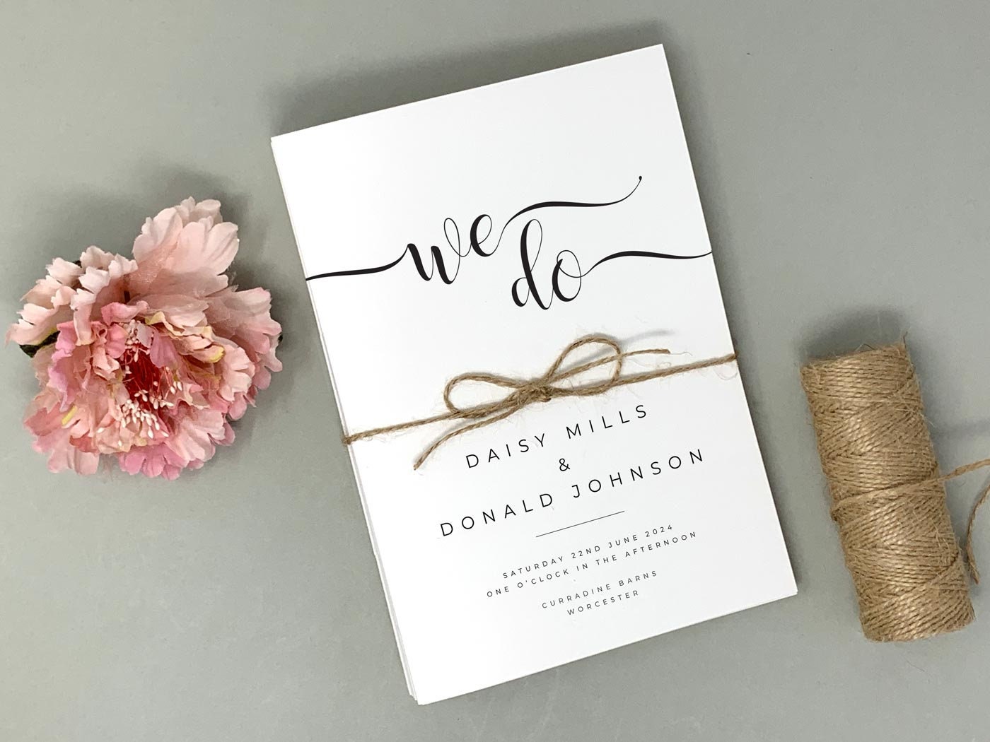 We Do' Wedding Order of Service Order of Service - Etsy UK