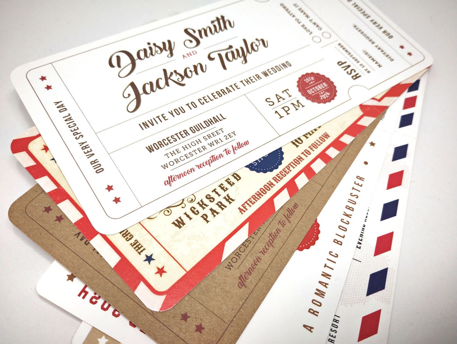 Big Screen Wedding Ticket Invitation | Movie Ticket Wedding Invitation ...