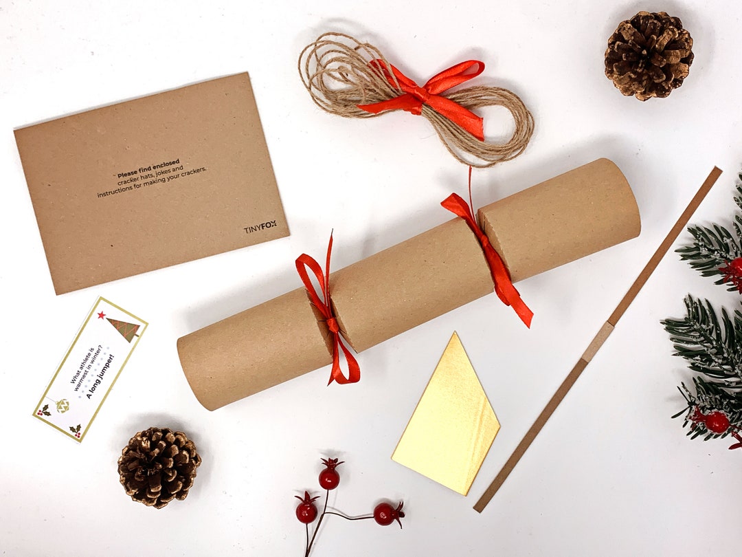 Kraft Christmas Cracker Making Kit Make Your Own Crackers - Etsy