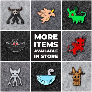 Chupacabra Hard Enamel Pin | Cryptid Enamel Pin for Cryptozoology Merch ...