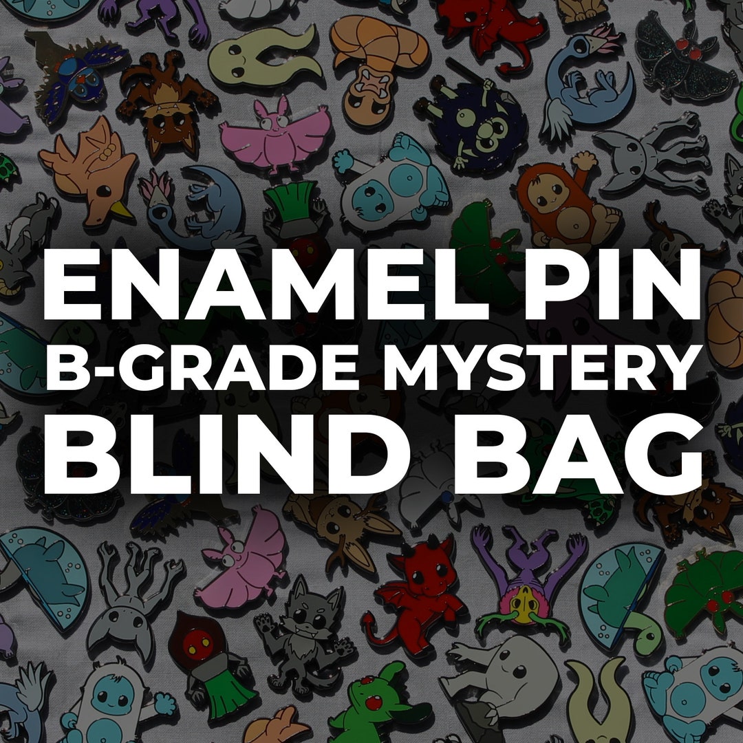 B-grade Enamel Pin Mystery Blind Bag L Seconds Cryptid Enamel Pins for ...