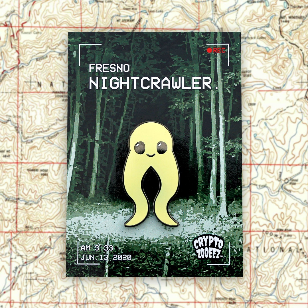 Nightcrawler Hard Enamel Pin | Cryptid Enamel Pin for Cryptozoology ...