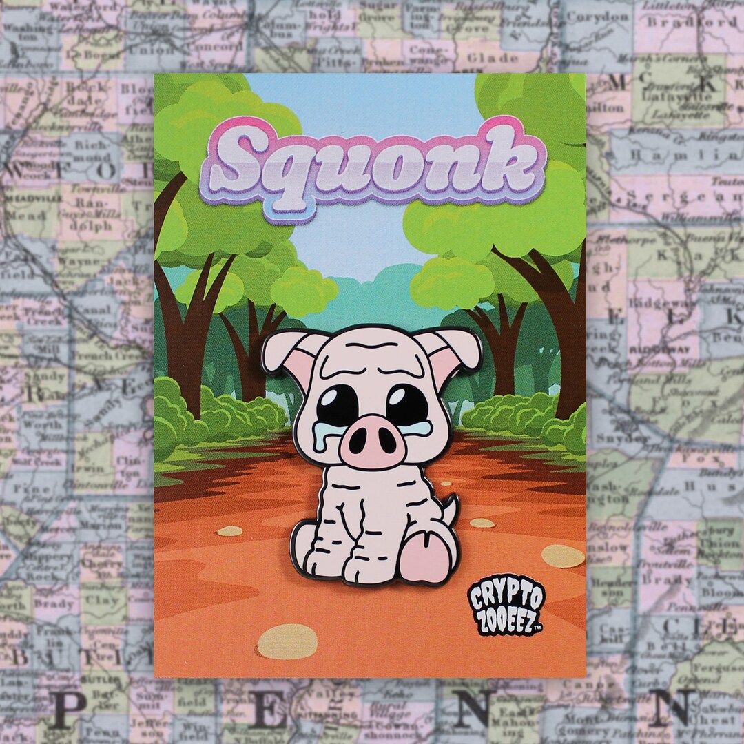 Squonk Hard Enamel Pin | Cryptid Enamel Pin for Cryptozoology Merch ...