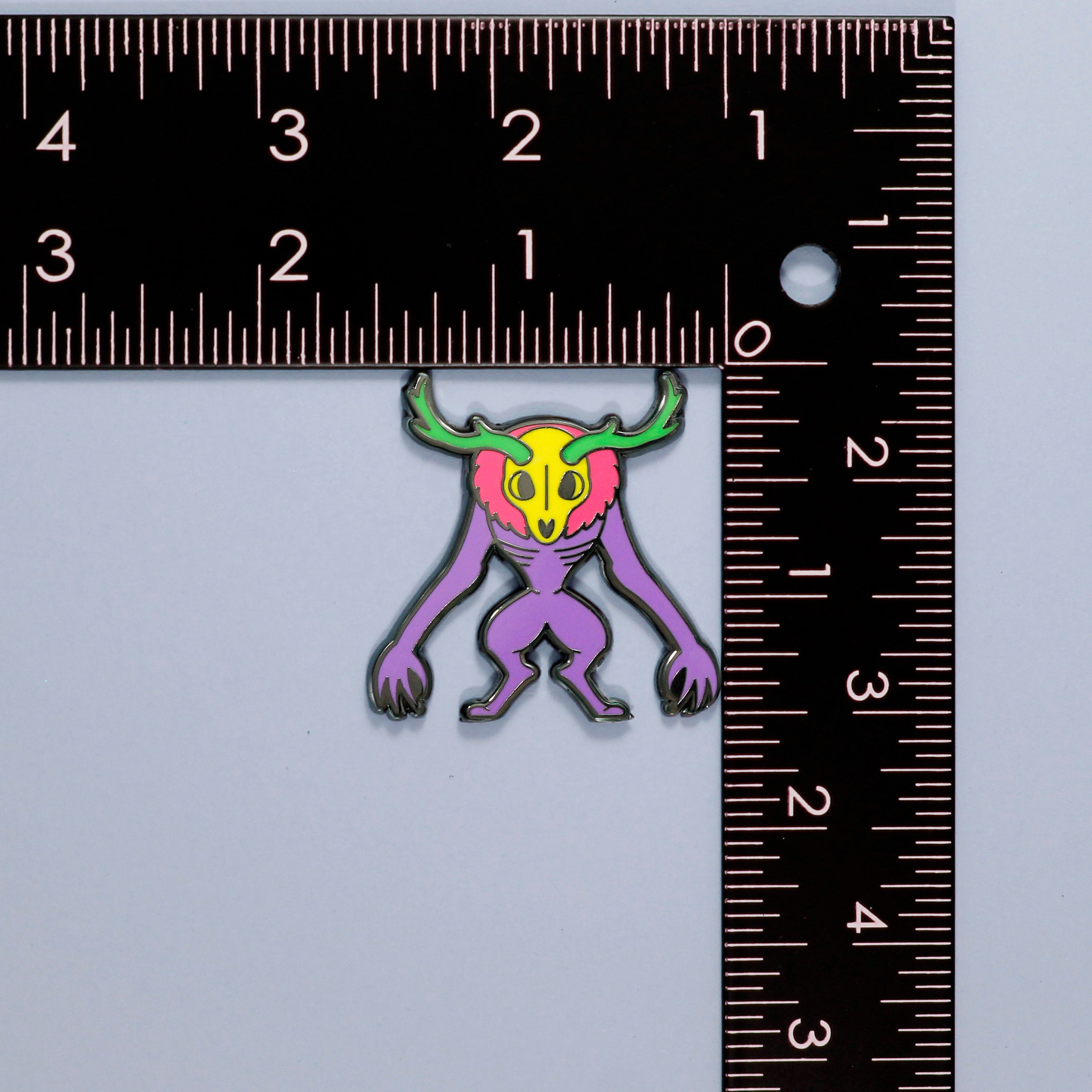 Neon Wendigo Variant Hard Enamel Pin Cryptid Enamel Pin for Cryptozoology Merch Fans of Cute ...