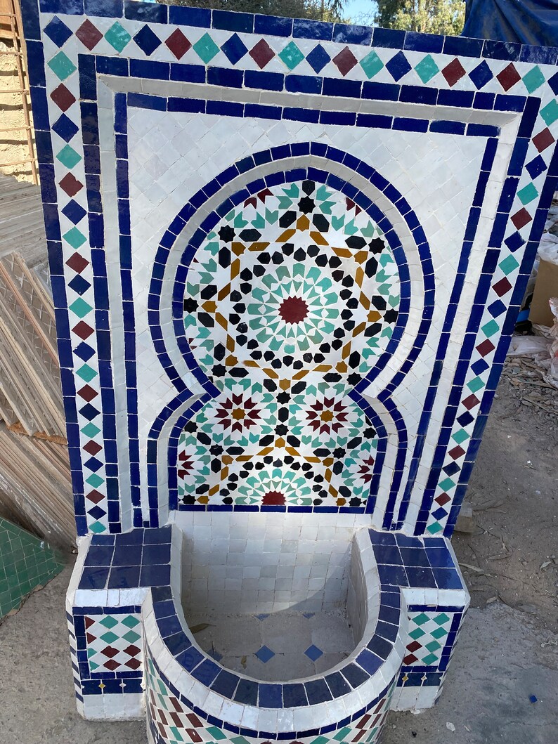 Moroccan Berber Ceramic Handmade Water Fountain Atlas Beni - Etsy