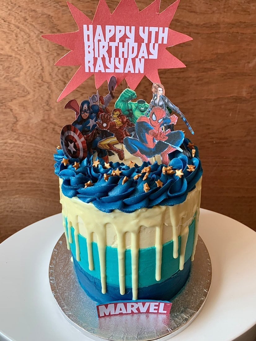 Disney Marvel Avengers Superhero Themed Cake Toppers Themed - Etsy