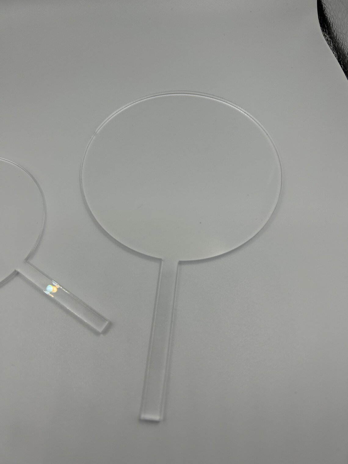 Clear Acrylic Cake Topper, Circle Cake Topper Craft Blank, Birthday ...