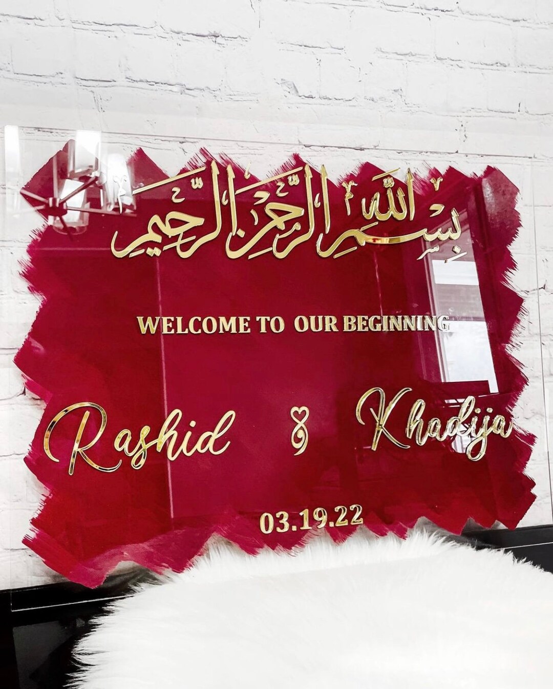 Acrylic/perspex Party/ Wedding/event Table Sign Choose Round or ...