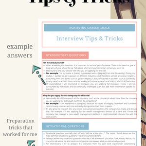 Interview Questions Template | Students, Internship and Graduate ...