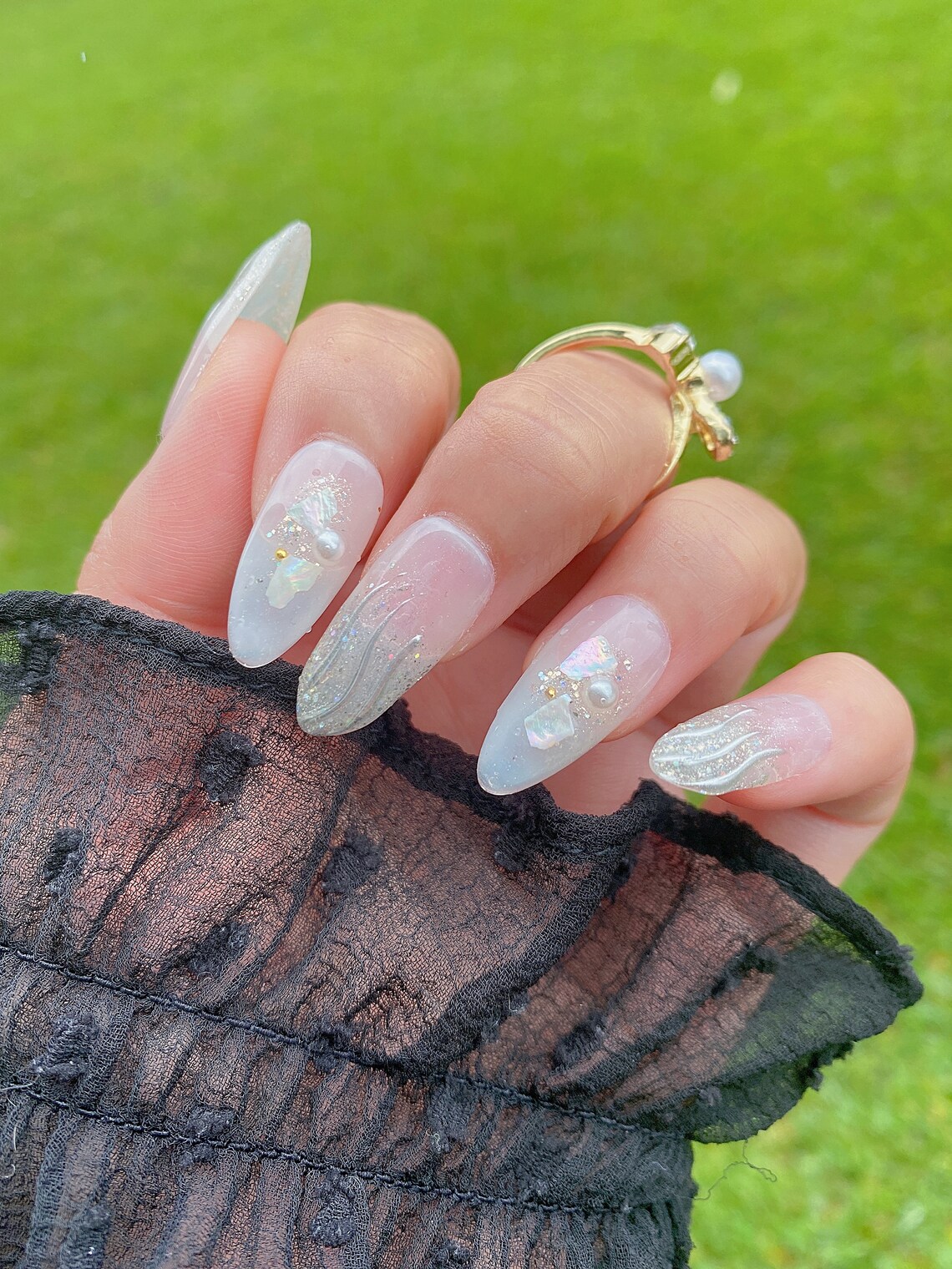 Abstract Fiona Press on Nails Hidden Gem Nail Shop False - Etsy