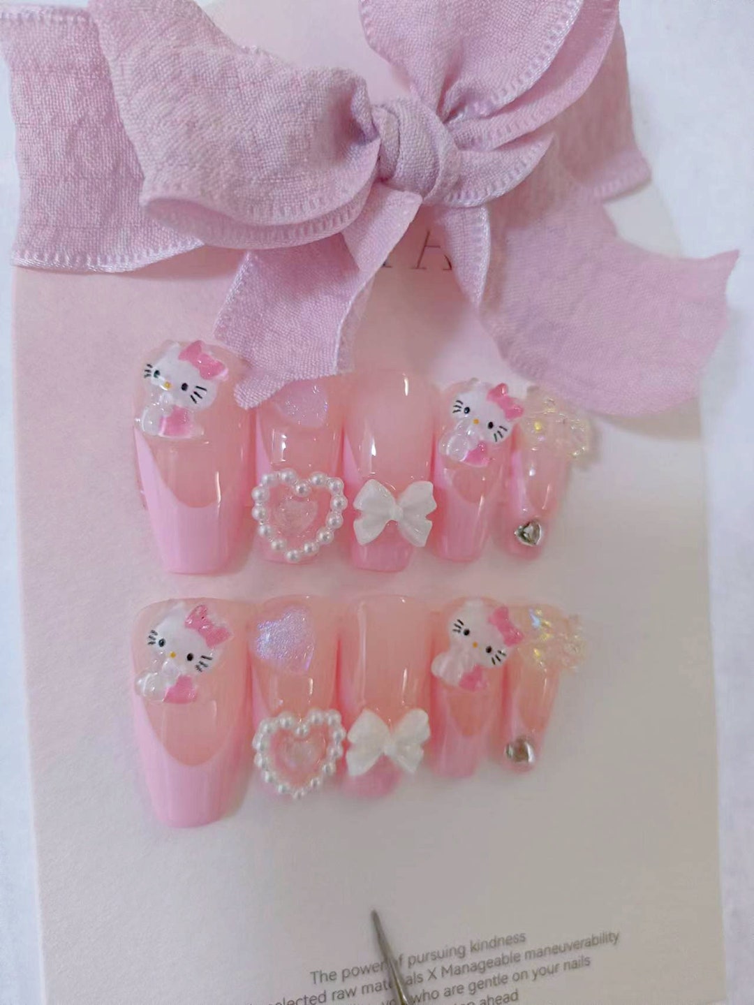 Custom Design No.48 Press on Nails | for the Custom Nails Please ...