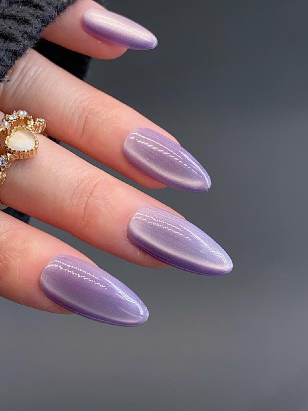 Lilac Madness /reusable Nails /essential Nails / Plain Nails / Daily ...