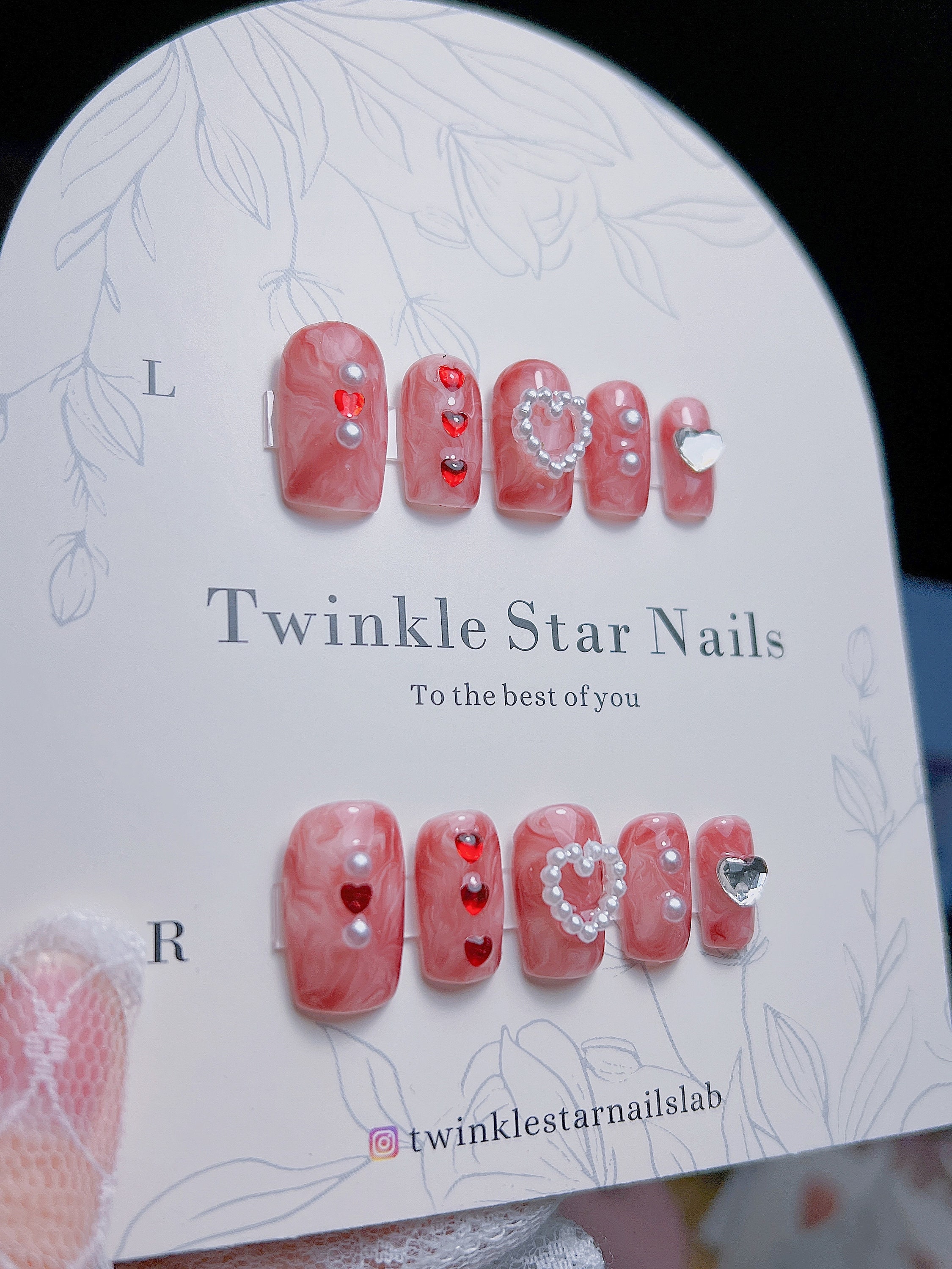 Custom Design No.16 Press on Nails Ombre Nails Little Red - Etsy