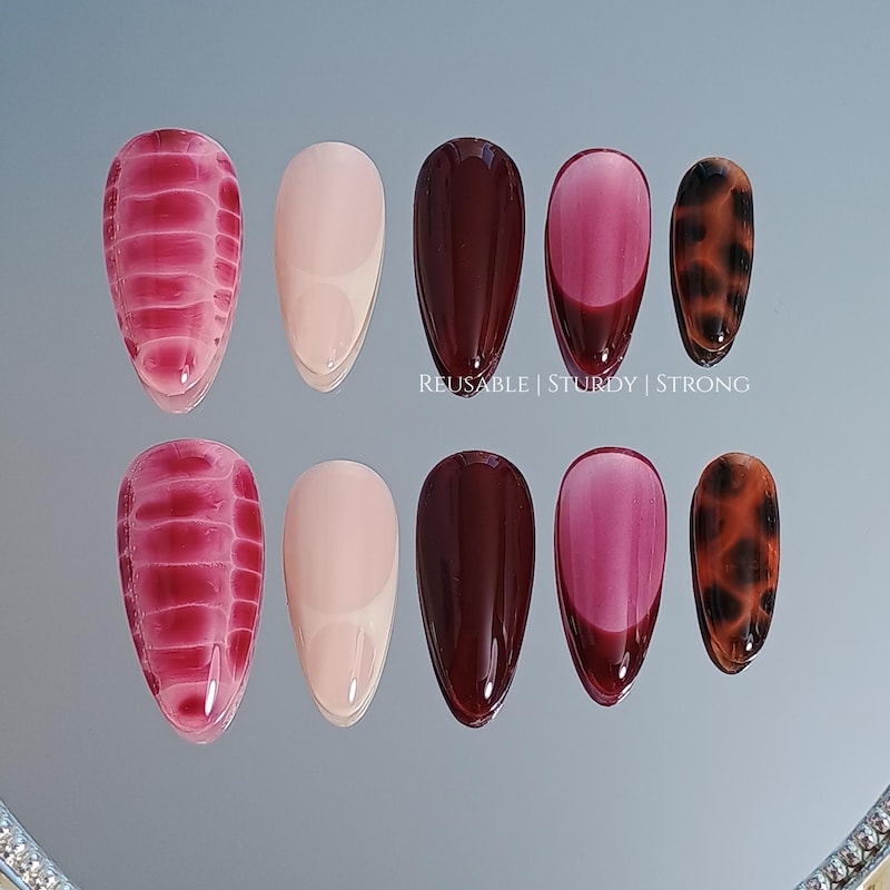 Acrylic Tortoise Nails - Etsy