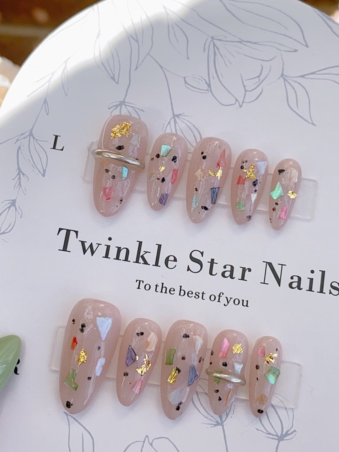 Colourful Abalone Shell Flakes / Durable Nails / Premium Nails / Gel ...