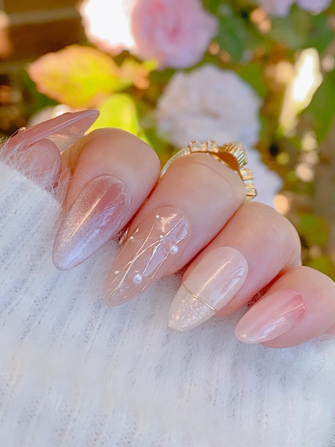 Message of Love / Reusable Nails / Waterproof Nails / Summer Nails ...