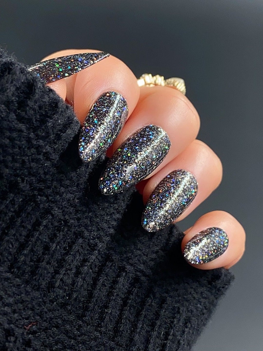 Midnight Shimmer | Reusable Nails | Glue on the Nails | Salon Quality ...