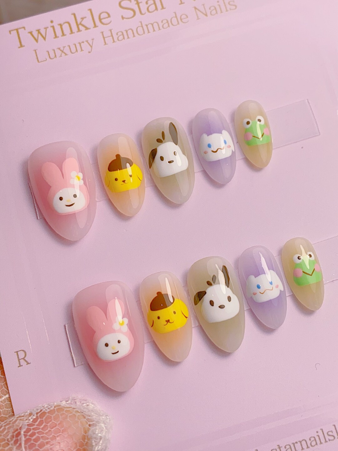 Super Cute! | Melody,pompompurin,pochacco,cinanmonroll,keroppi Press on ...