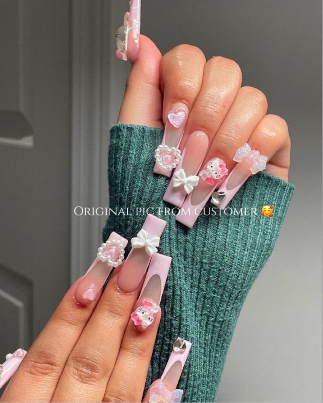 Custom Design No.48 Press on Nails for the Custom Nails Please Message ...